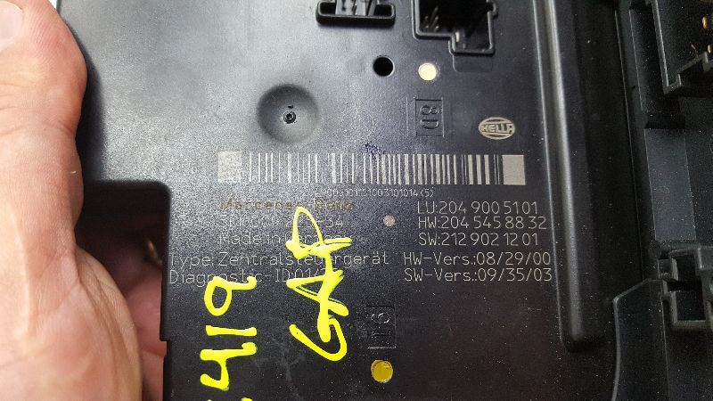 MERCEDES-BENZ MERCEDES C-CLASS 2010 204 Type, Lamp C300, (signal ...