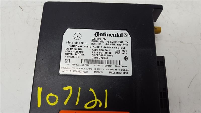 MERCEDES-BENZ MERCEDES E-CLASS 2014 207 Type, Communication Conv, E550 ...